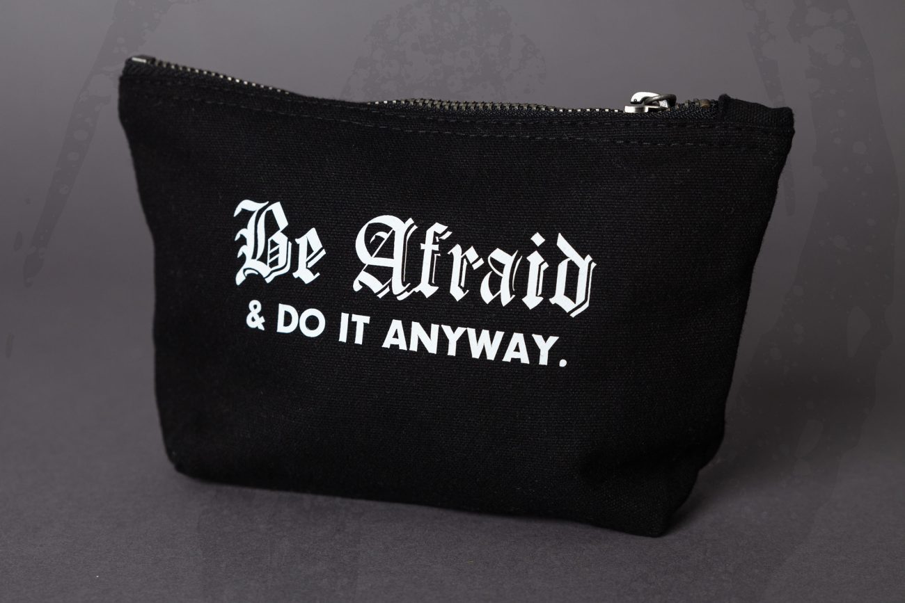 Small 'Be Afraid' Canvas Bag - Outpost Custom