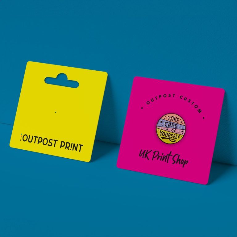 Pin Badge Backing Cards - Outpost Custom