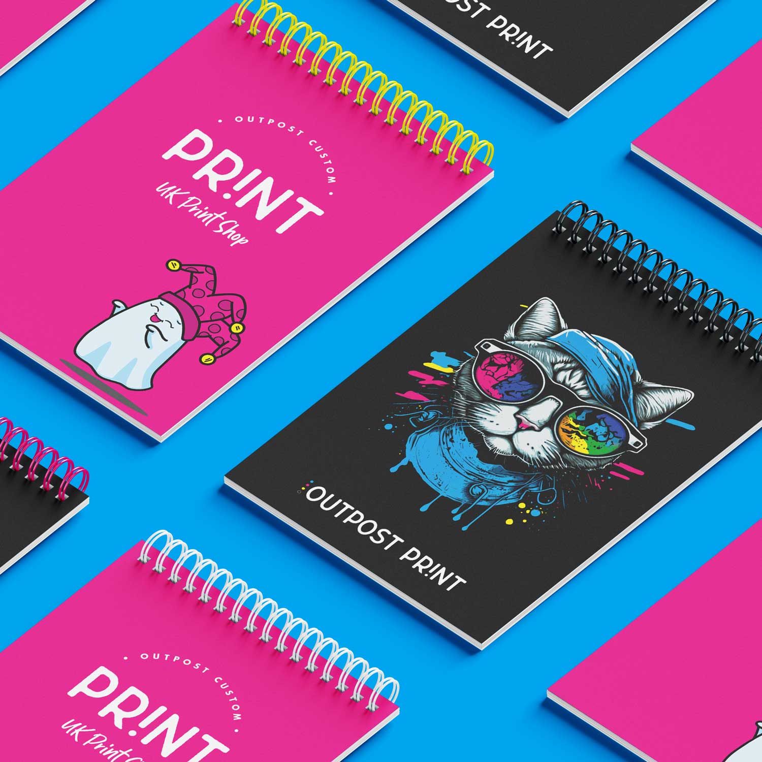 Wire Bound Notebooks - Outpost Custom